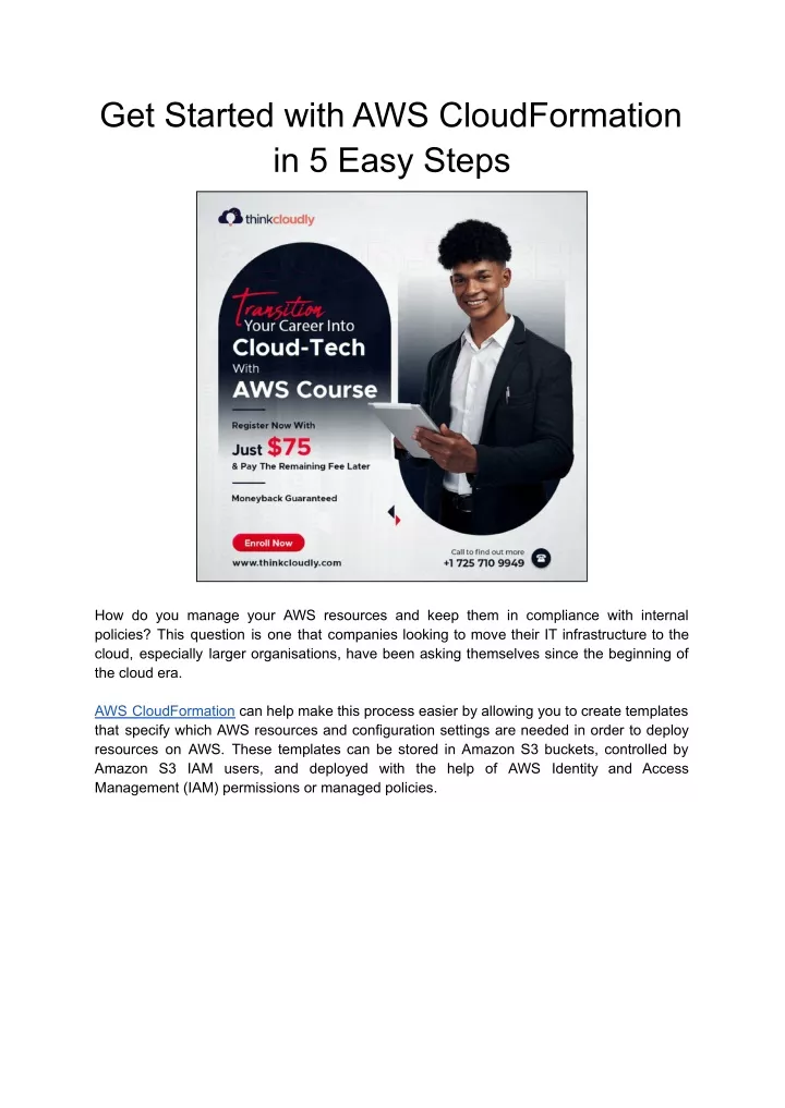 PPT - Get Started with AWS CloudFormation in 5 Easy Steps PowerPoint Presentation - ID:11741617