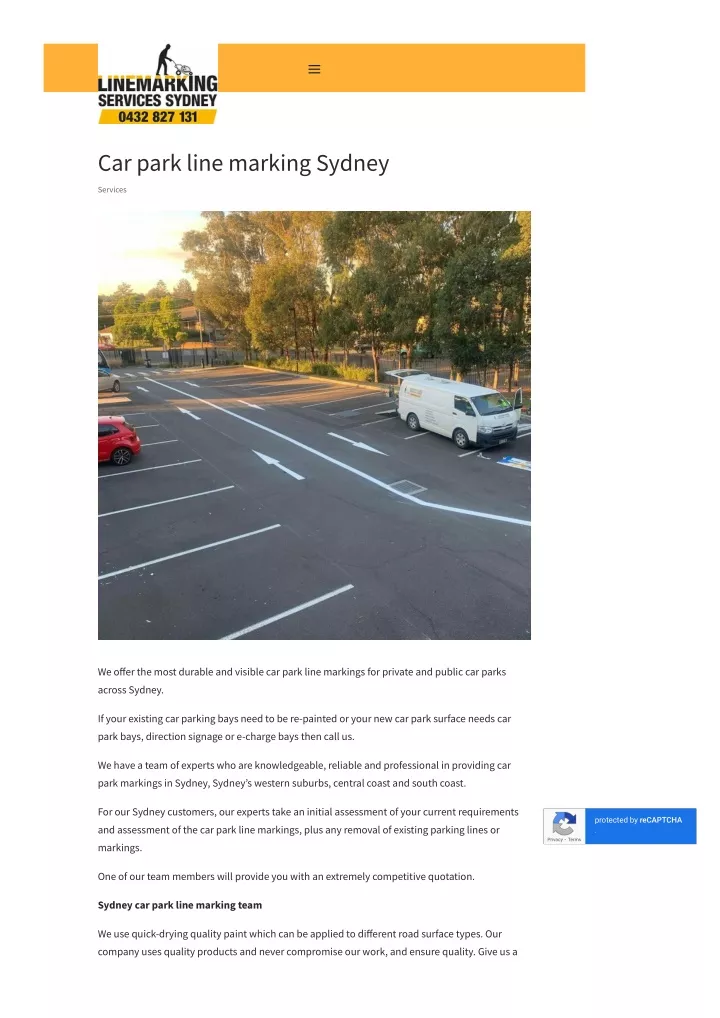 PPT - Car Park Line Marking Services Sydney | Car Park Line Marking ...