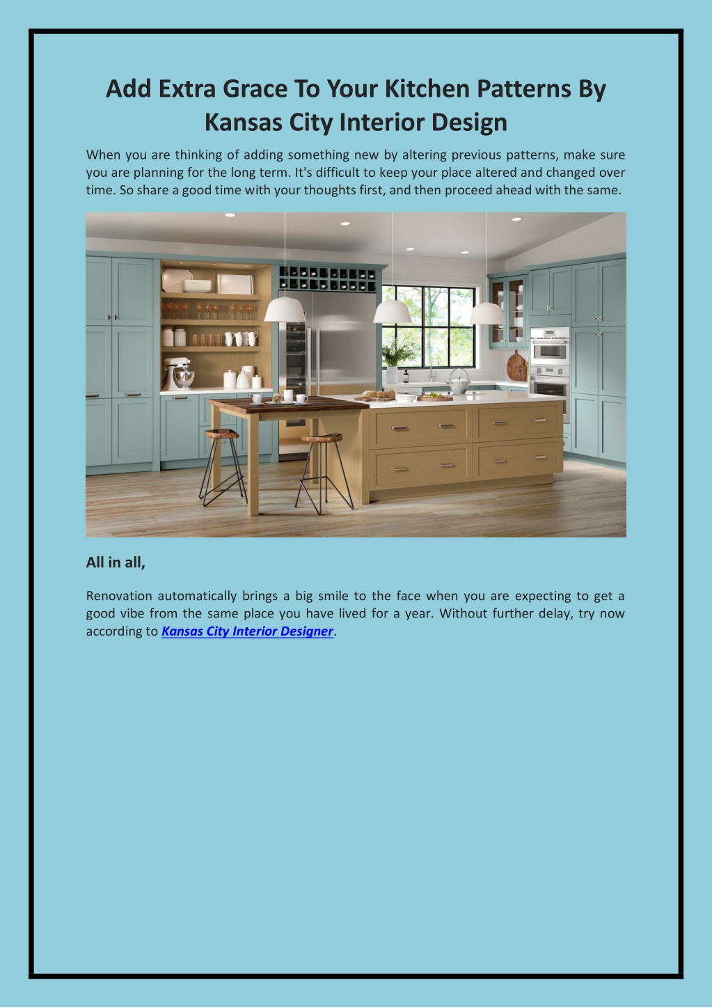 PPT - Make Your Kitchen Patterns More Elegant According to Kansas City ...
