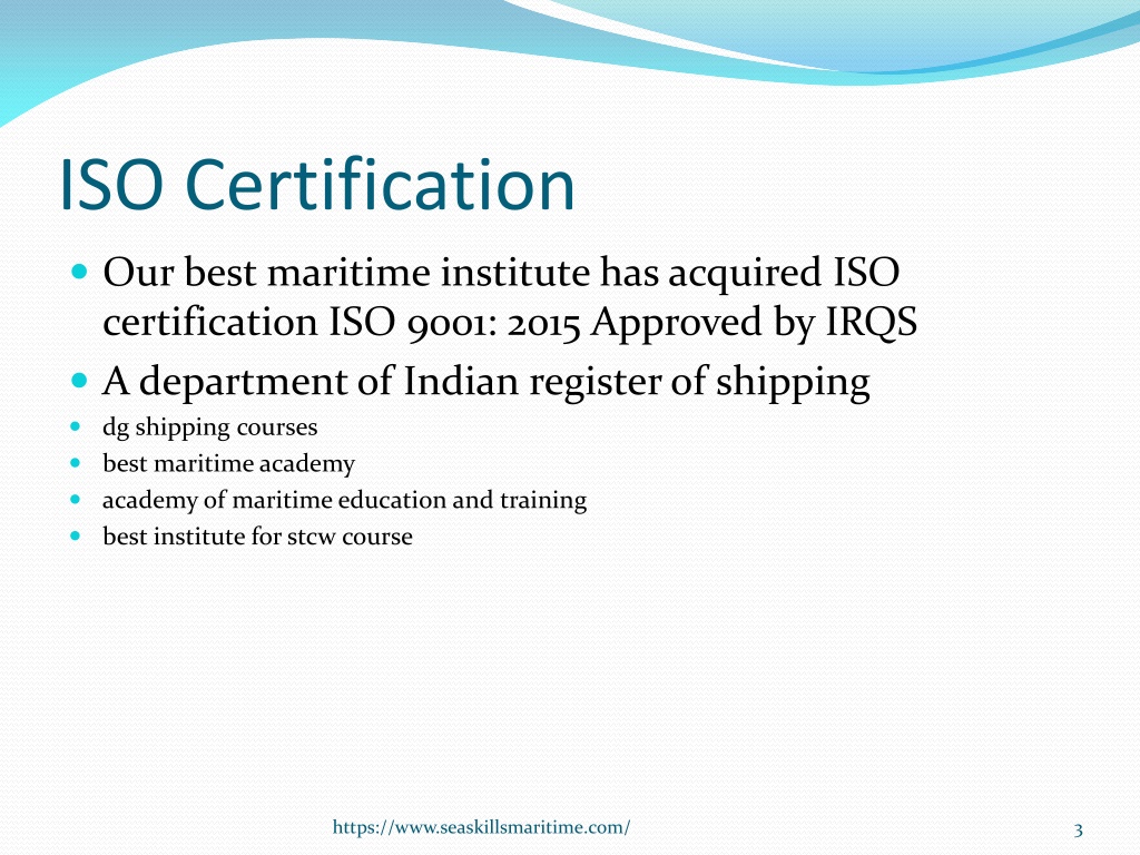 PPT - Best maritime academy. DG Shipping Courses. Academy of maritime ...
