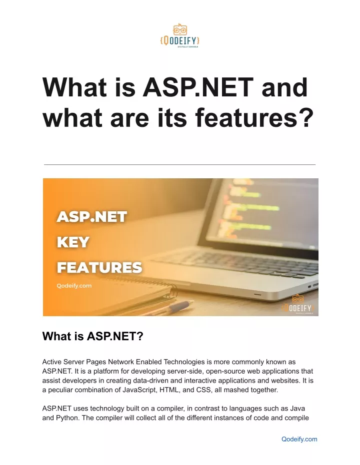 PPT - What is ASP.NET and what are its features_ PowerPoint Presentation - ID:11745509