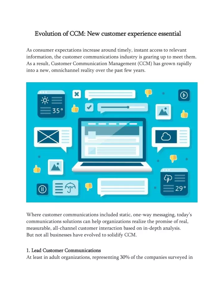 PPT - Evolution of CCM: New customer experience essential PowerPoint ...