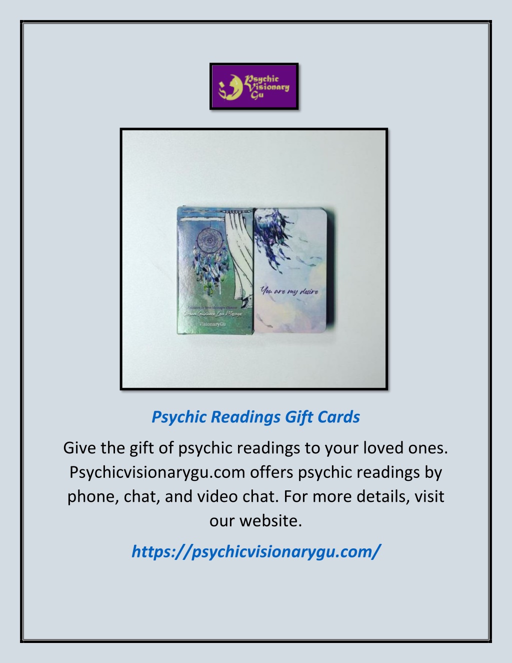 PPT - Psychic Readings Gift Cards | Psychicvisionarygu.com PowerPoint ...