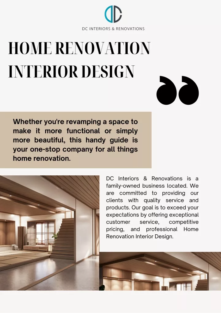 PPT - Home Renovation Interior Design | Dc Interiors & Renovations ...