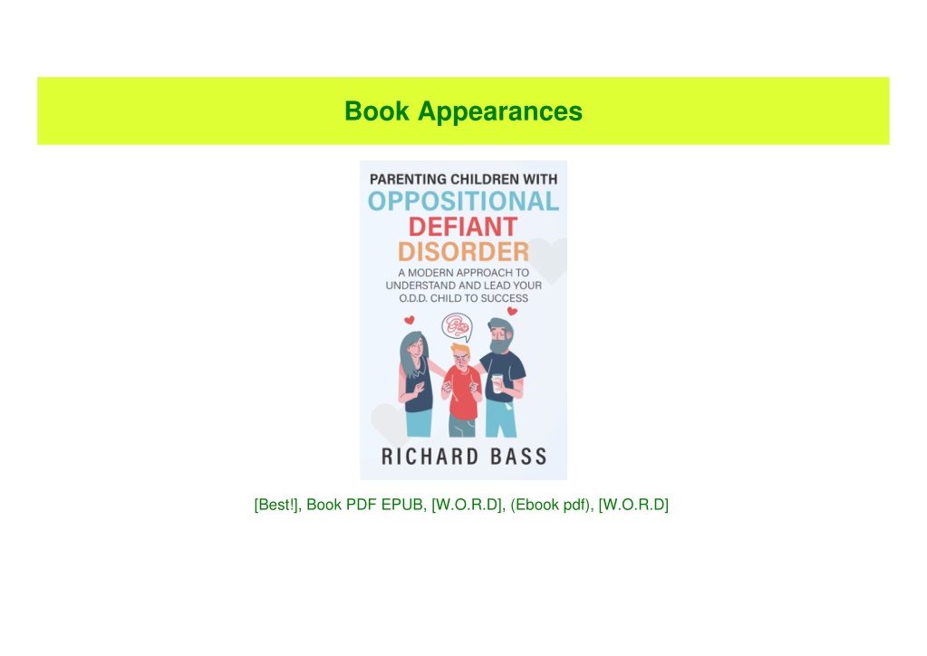 PPT - Read Online Parenting Children with Oppositional Defiant Disorder ...