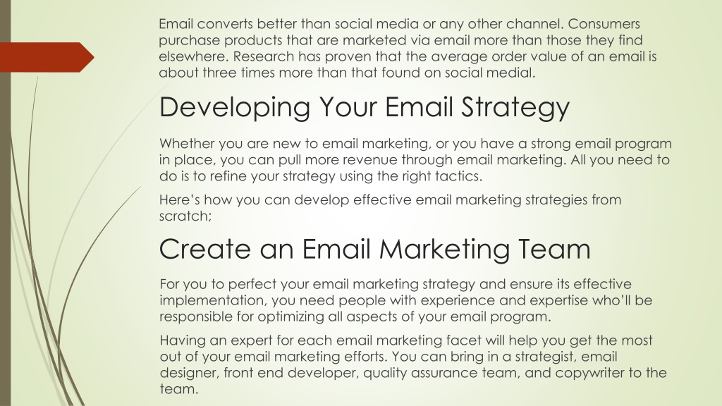 PPT - How to Develop a Powerful Email Marketing Strategy from Scratch ...