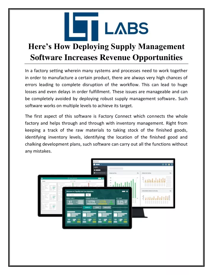 PPT - Here’s How Deploying Supply Management Software Increases Revenue ...