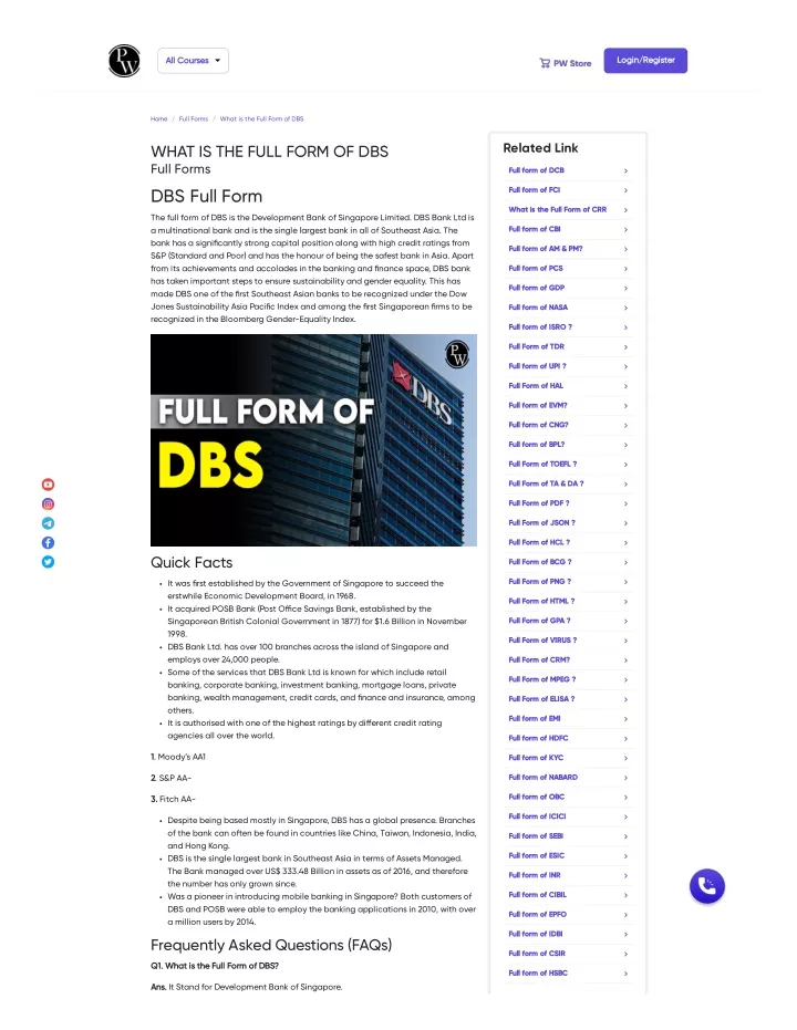 PPT - What is the Full Form of DBS-PW PowerPoint Presentation, free download - ID:11748995