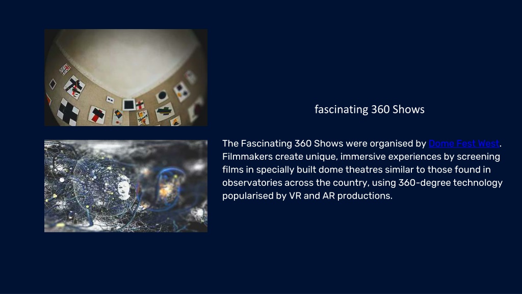 PPT - Fulldome 360 Shows - Dome Fest West PowerPoint Presentation, free ...