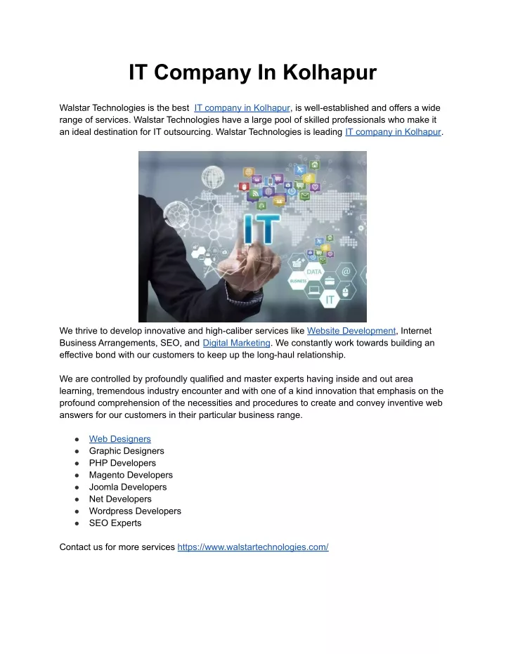 PPT - IT Company In Kolhapur PowerPoint Presentation, free download ...