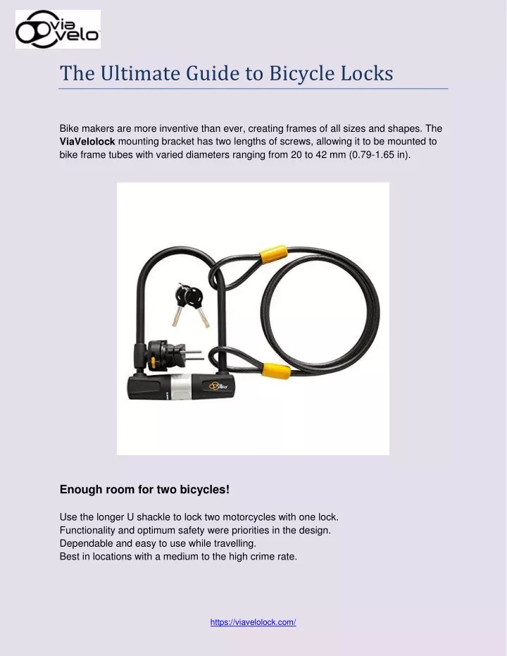 PPT - The Ultimate Guide to Bicycle Locks PowerPoint Presentation, free download - ID:11750659