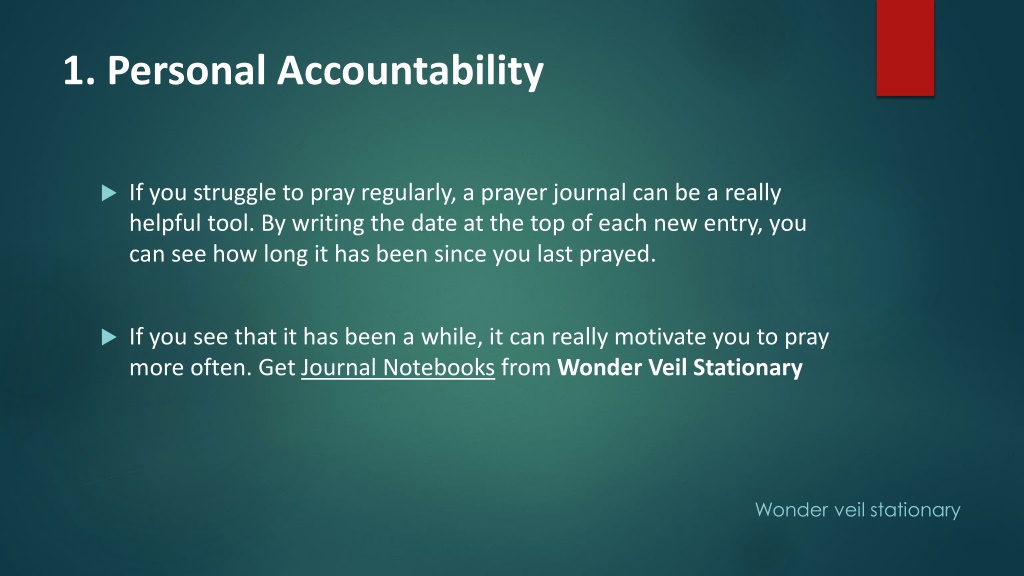 PPT - What is Prayer Journaling - Wonder Veil Stationary PowerPoint ...