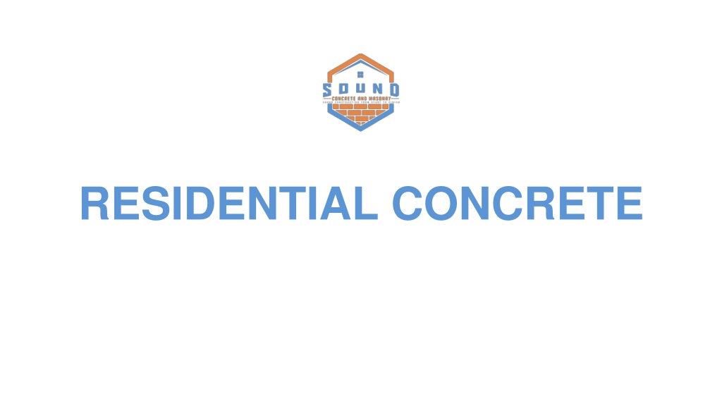 PPT - RESIDENTIAL CONCRETE PowerPoint Presentation, free download - ID ...