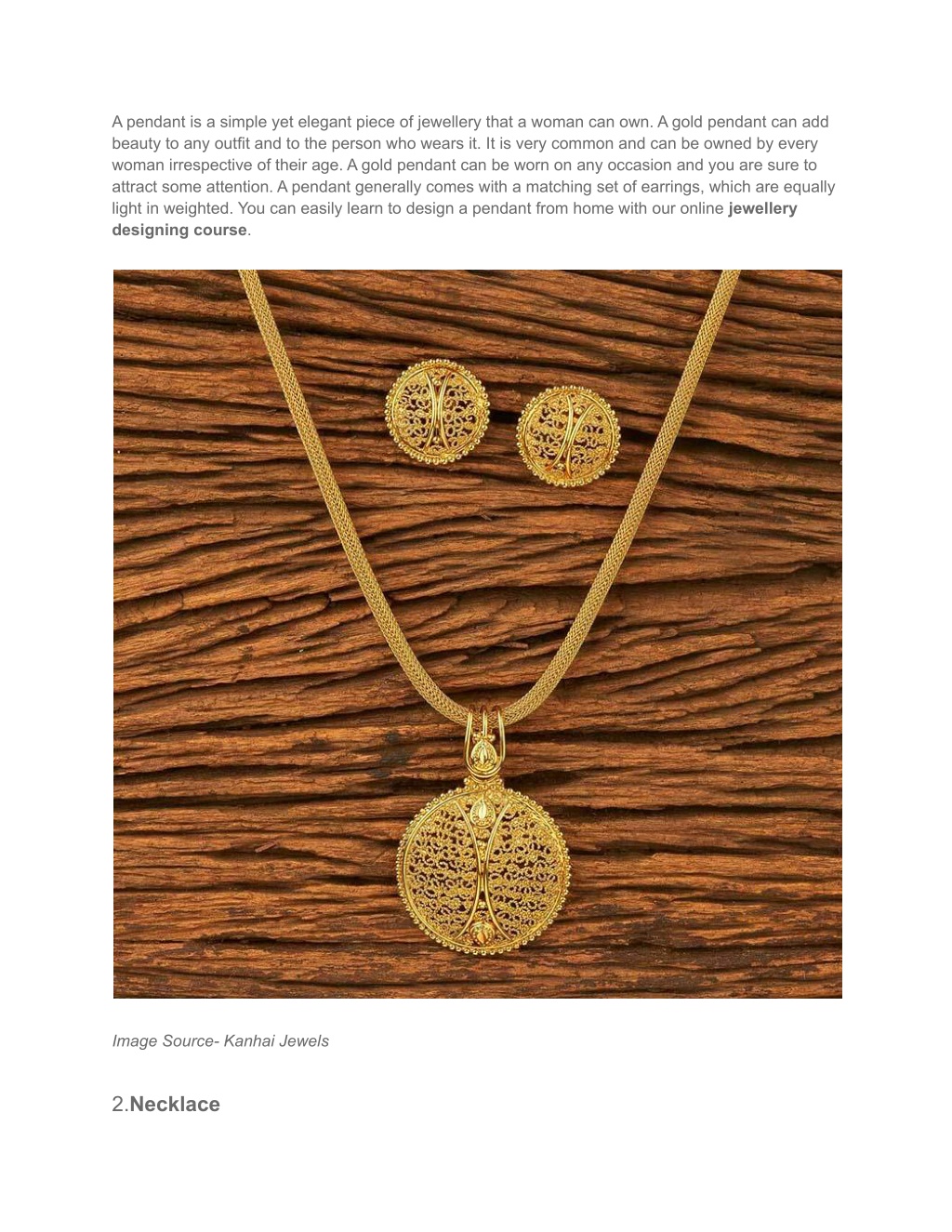 PPT - Learn To Make Gold Jewellery Designs with Our Jewellery Designing ...