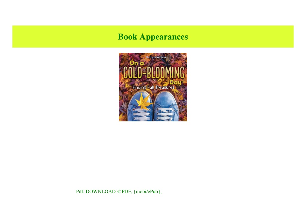 PPT - [] [DOWNLOAD] [READ] On a Gold-Blooming Day Finding Fall ...