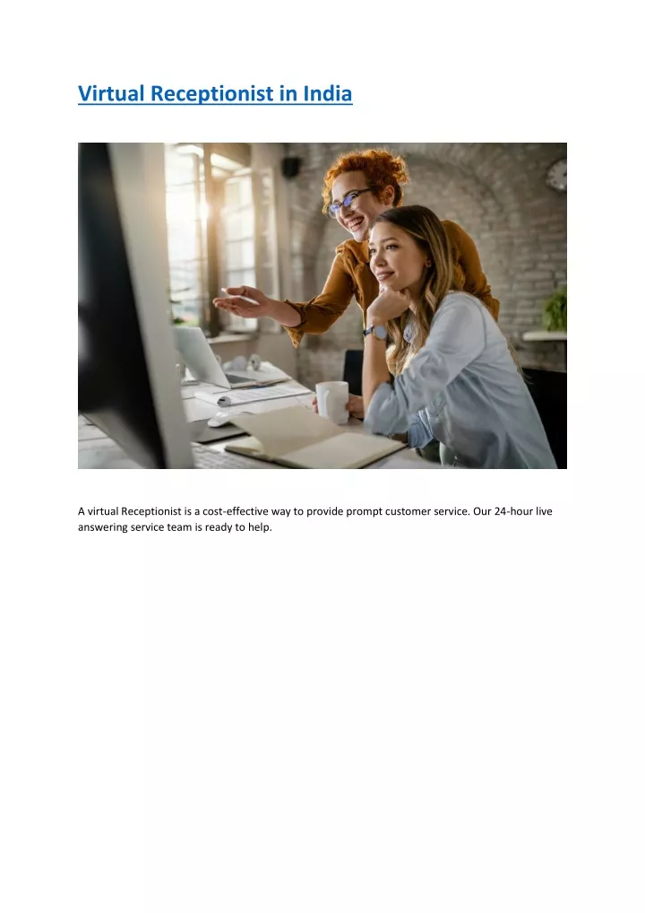 PPT - Best Virtual Receptionist in India PowerPoint Presentation, free download - ID:11751959