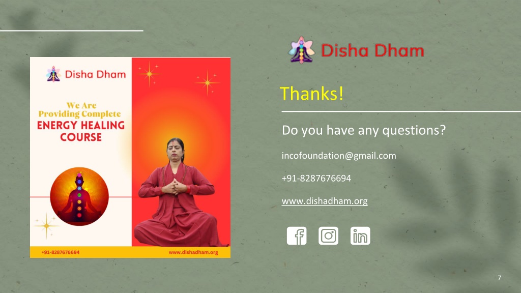 PPT - Disha Dham offers Energy Healing Course PowerPoint Presentation ...