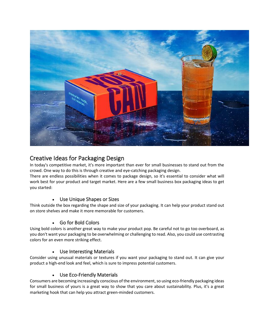PPT - Small Business Packaging Ideas to Make Your Packaging Stand Out ...