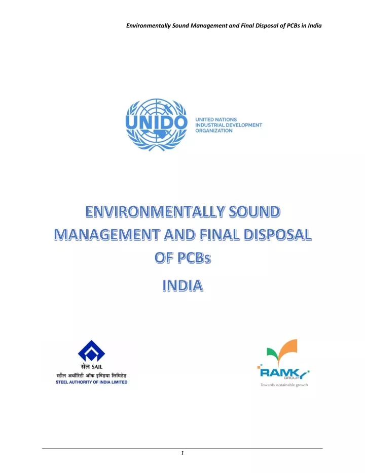 PPT - Environmentally Sound Management and Final Disposal of PCBs in ...