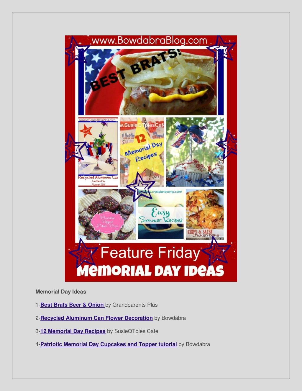 PPT - Bowdabra Feature Friday Memorial Day Ideas PowerPoint ... PPT - Bowdabra Feature Friday Memorial Day Ideas PowerPoint ...