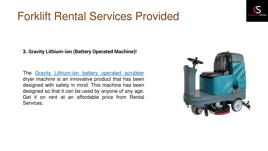 PPT - Book your material handling equipments & cleaning machines on ...