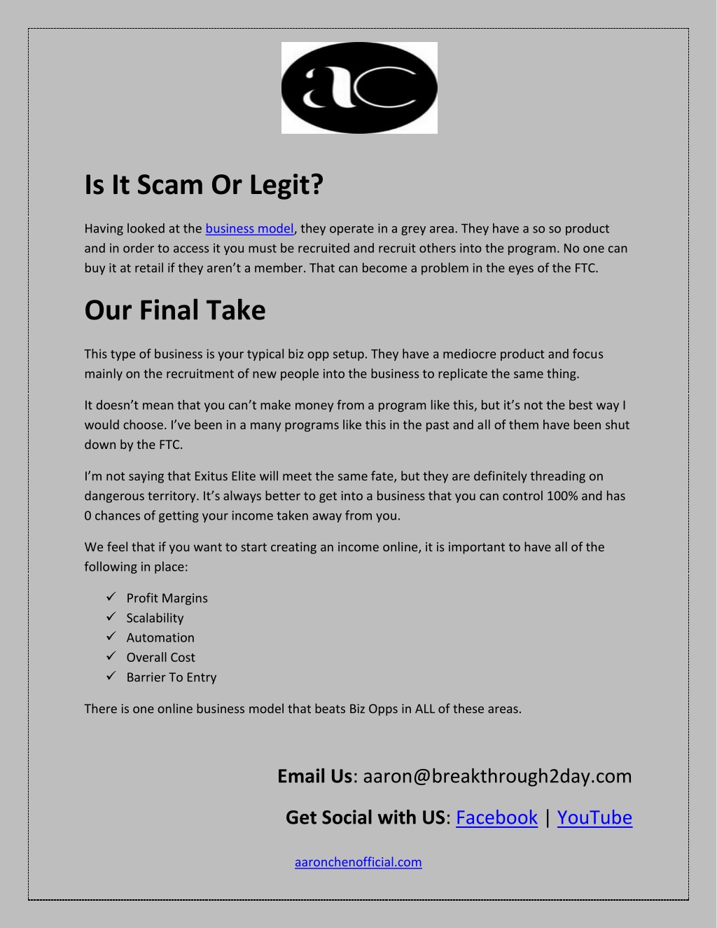 PPT - Exitus Elite Review - Scam or Legit PowerPoint Presentation, free ...
