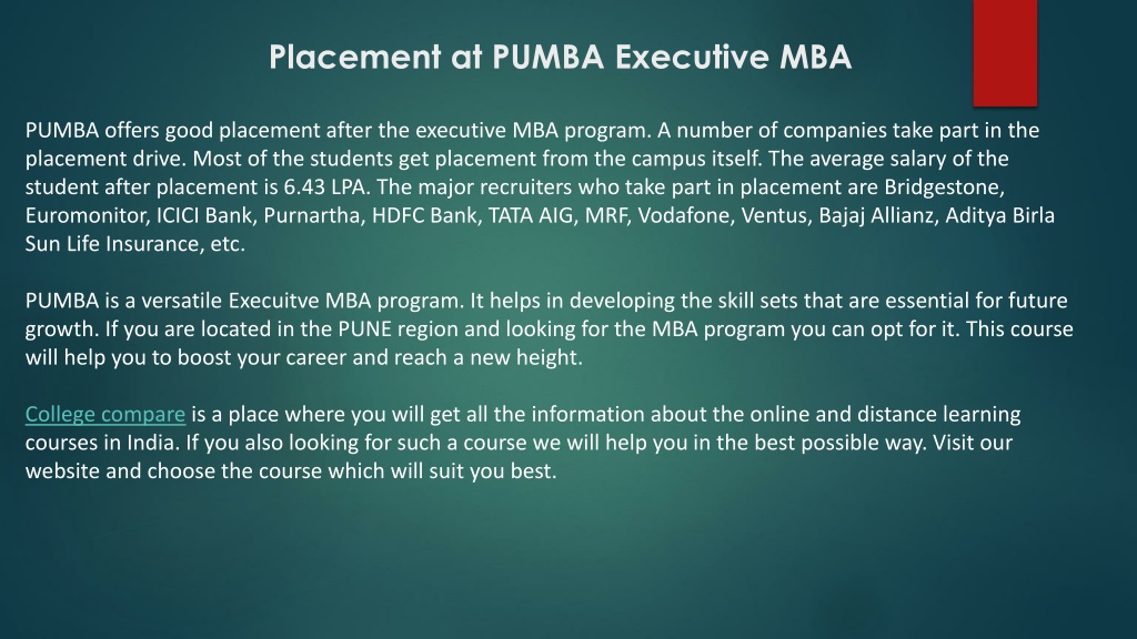 PPT - PUMBA Executive MBA PowerPoint Presentation, free download - ID ... PPT - PUMBA Executive MBA PowerPoint Presentation, free download - ID ...