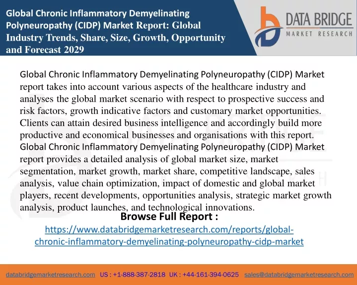 PPT - Chronic Inflammatory Demyelinating Polyneuropathy (CIDP) Market ...