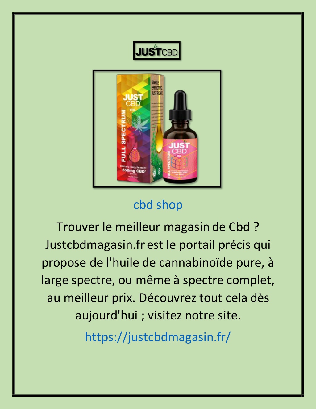 PPT - cbd shop | Justcbdmagasin.fr PowerPoint Presentation, free ...