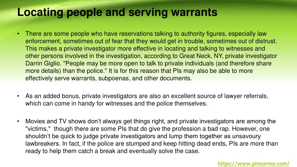 PPT - How Do Private Detectives in Mississippi Help Police ...