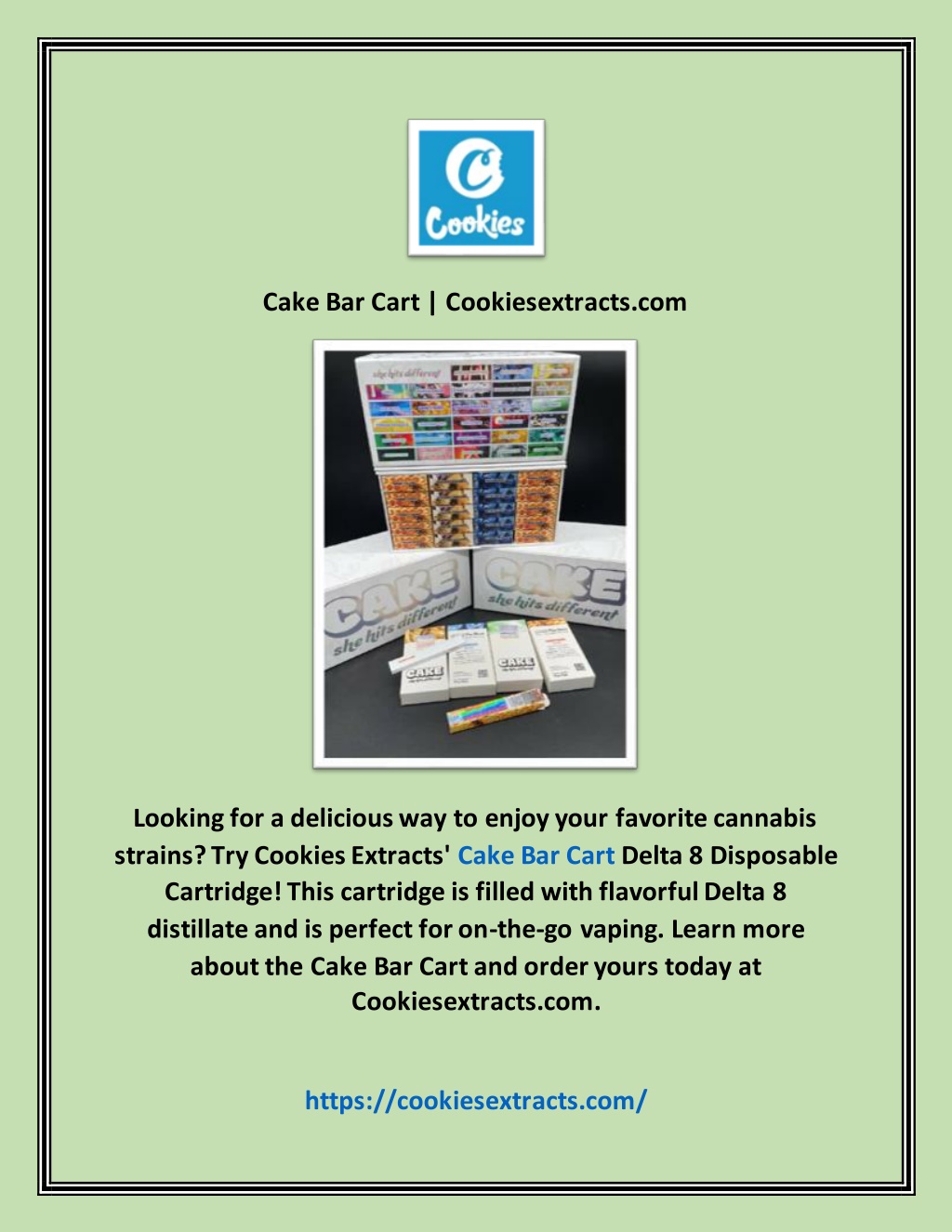 PPT - Cake Bar Cart | Cookiesextracts.com PowerPoint Presentation, free ...