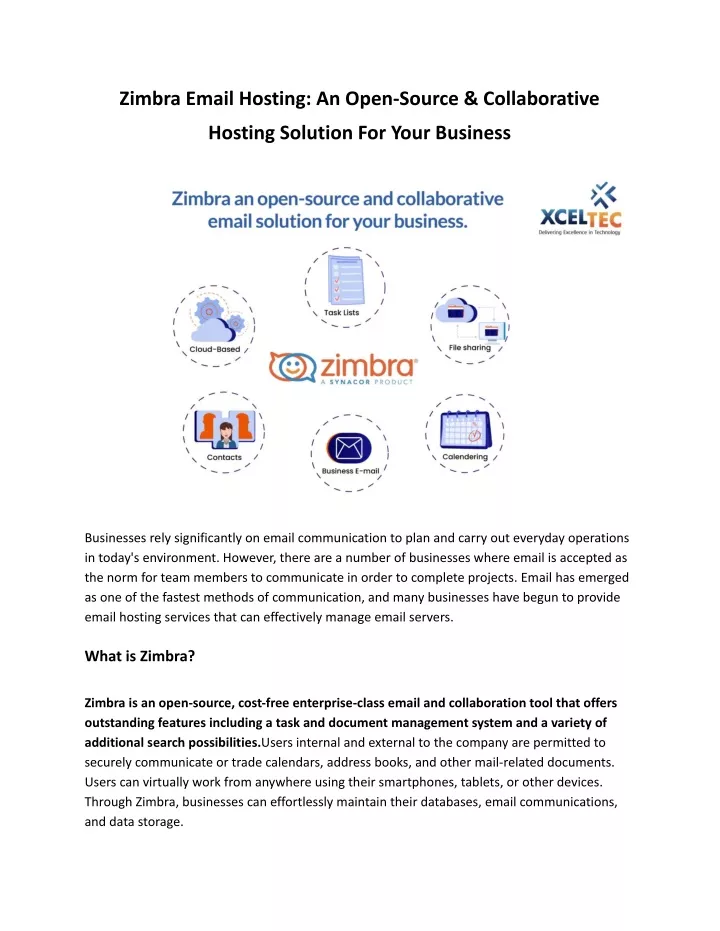 PPT - Zimbra Email Hosting_ An Open-Source & Collaborative Hosting ...