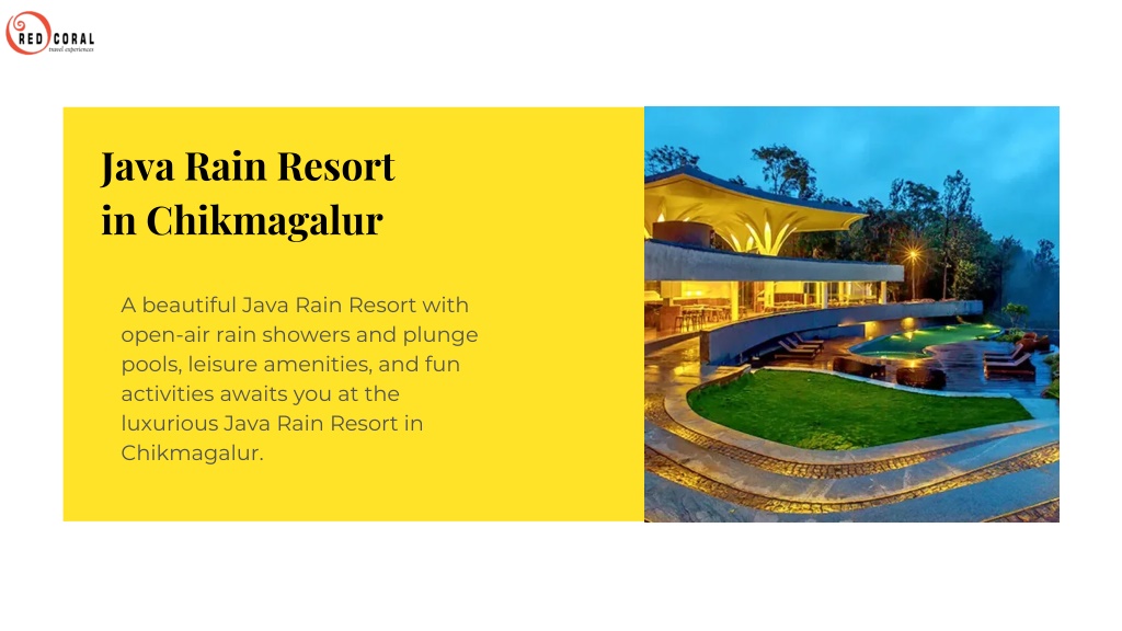 PPT - Red Coral is one of the best luxury holiday resorts in Chikmagalur PowerPoint Presentation ...