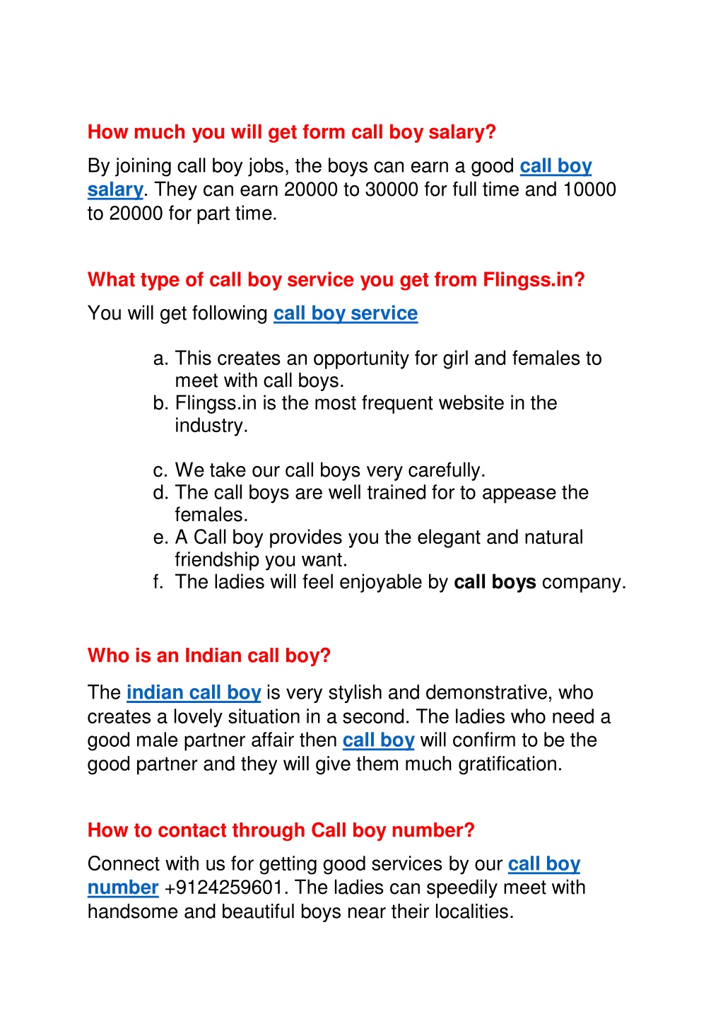 PPT - Call boy jobs opening in India PowerPoint Presentation, free ...
