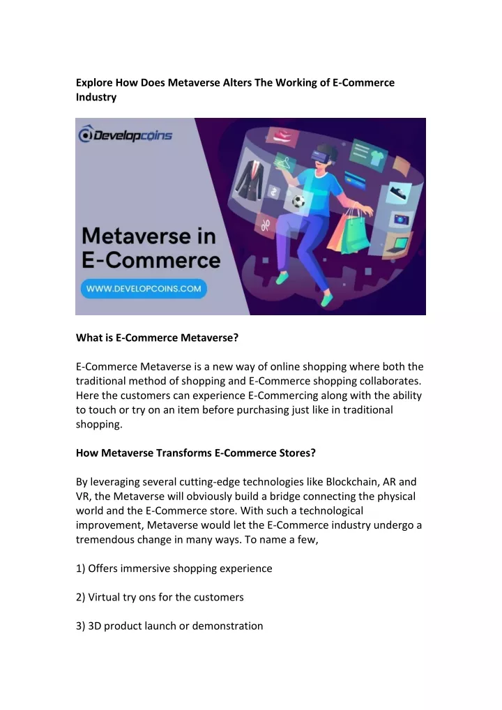 PPT - Metaverse E-Commerce Store PowerPoint Presentation, free download - ID:11760750