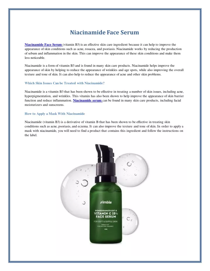 PPT - What Is Niacinamide Serum and How Does It Work PowerPoint ...