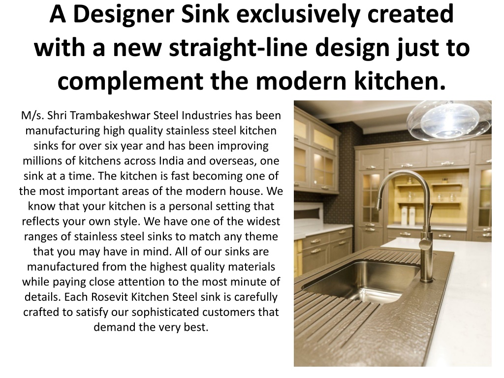PPT - Stainless Steel Sink Manufacturers PowerPoint Presentation, free ...