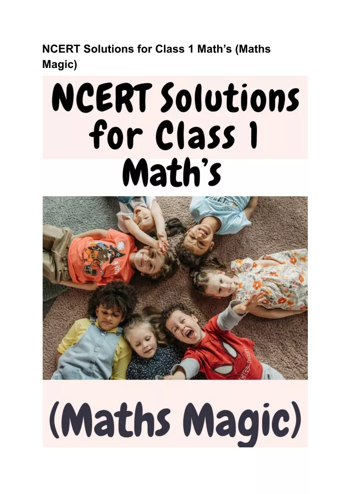 PPT - NCERT Solutions for Class 1 Math’s (Maths Magic) PowerPoint ...