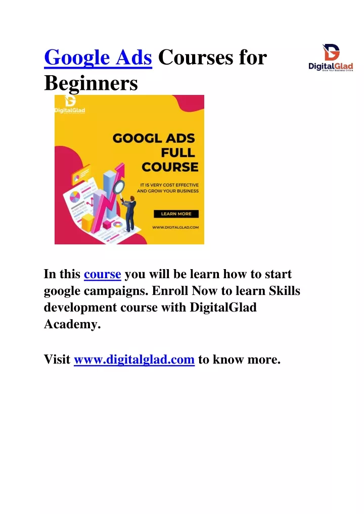 PPT - Google Ads Courses for Beginners PowerPoint Presentation, free ...