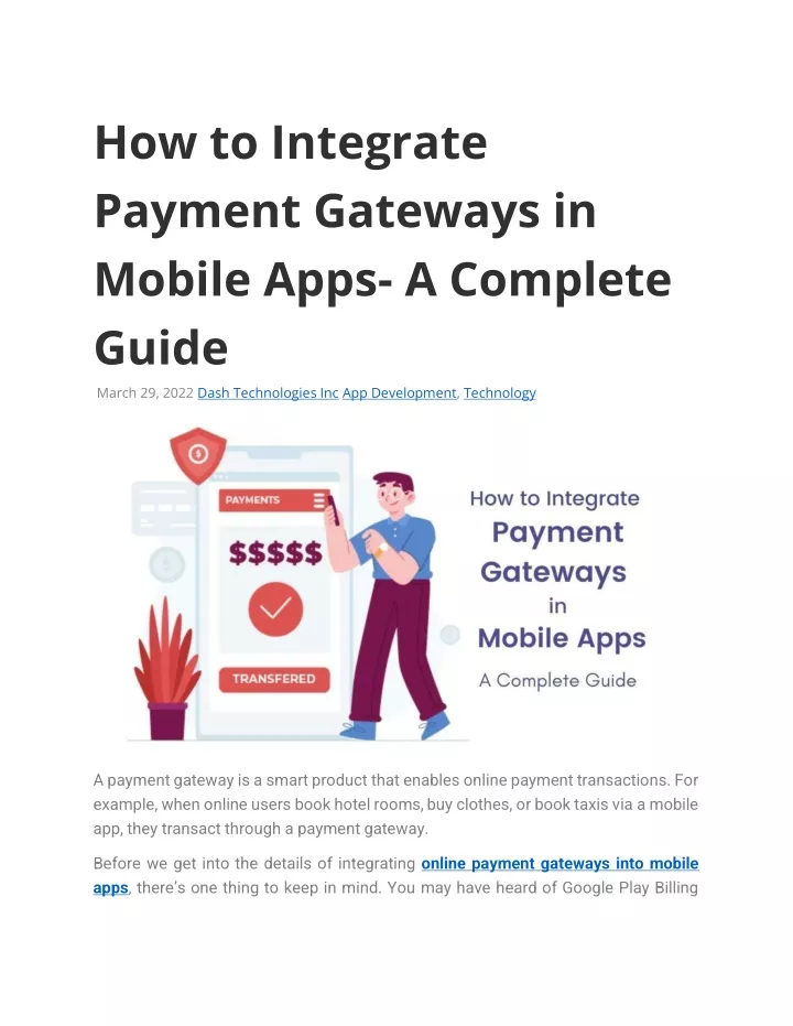 PPT - How to Integrate Payment Gateways in Mobile Apps- A Complete Guide PowerPoint Presentation ...