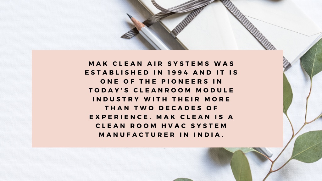 PPT - Mak Clean is a Clean Room hvac System Manufacturer in India ...
