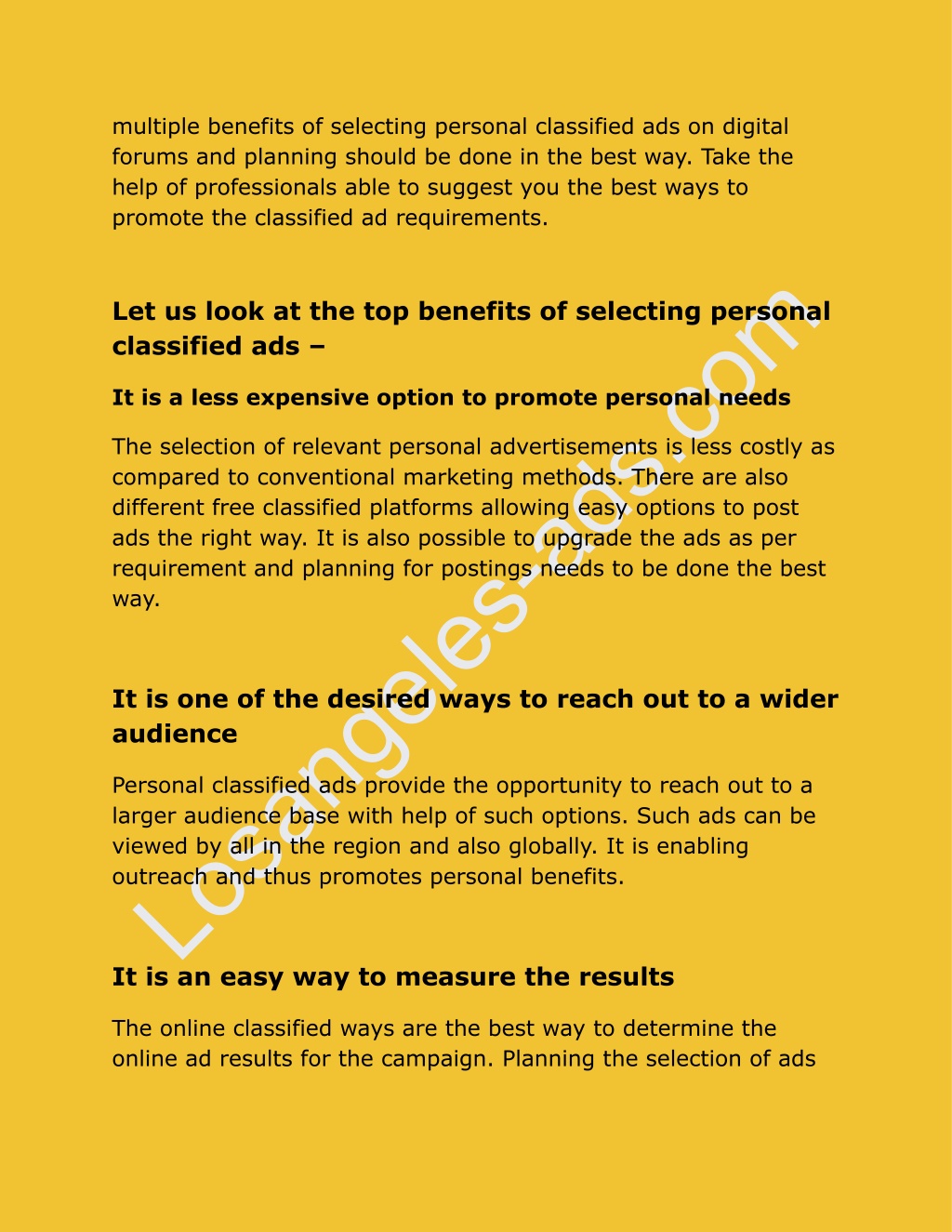 Ppt 4 Top Benefits Of Selecting Personal Classified Ads Powerpoint Presentation Id11767260