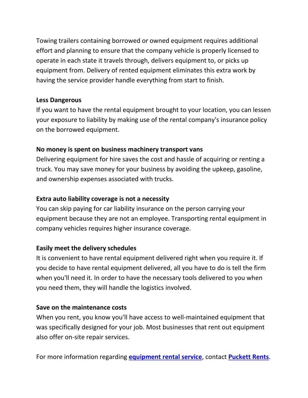PPT - 7 Benefits of Getting Rental Equipment PowerPoint Presentation ...