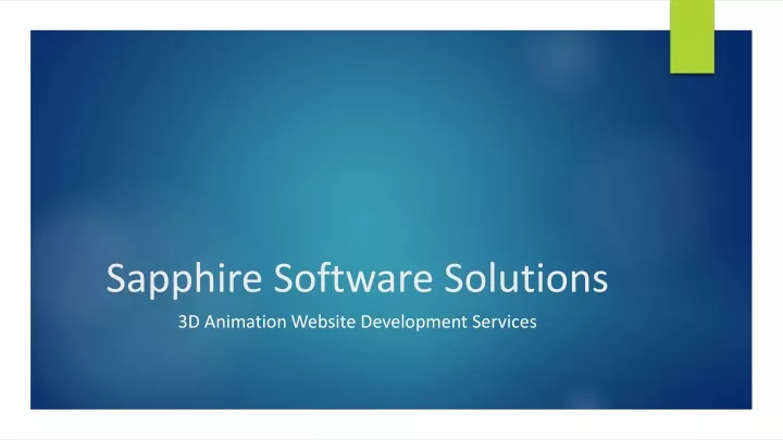 PPT - 3D Animation Website Development Services PowerPoint Presentation - ID:11770260