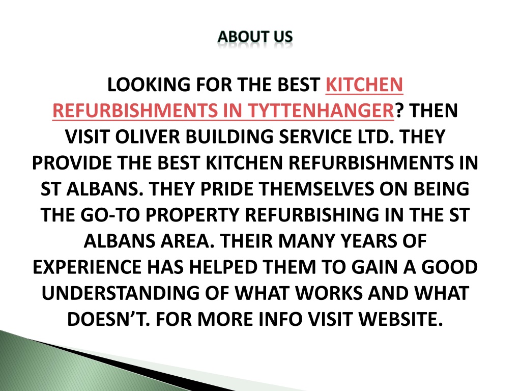 PPT - Best Kitchen Refurbishments in Tyttenhanger PowerPoint ...