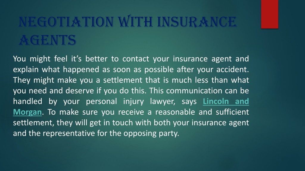 PPT - These services support Lincoln and Morgan’s personal injury law ...