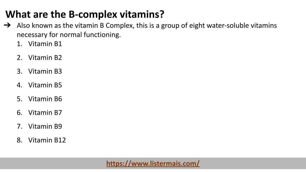 PPT - Everything You Must Know About B-Complex Vitamins PowerPoint ...