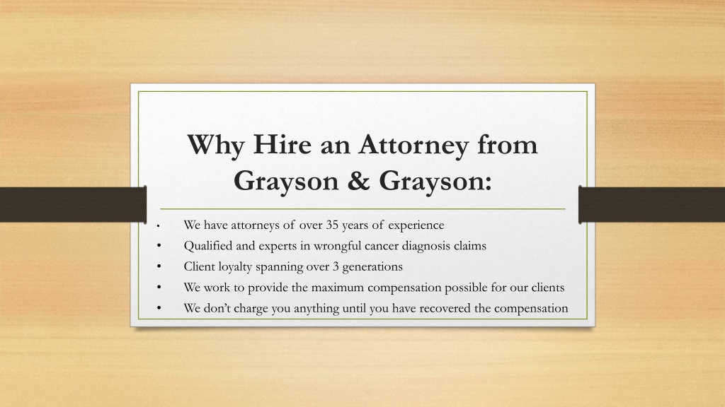 PPT - Get the Best Wrongful Cancer Diagnosis Attorney for your Claim ...