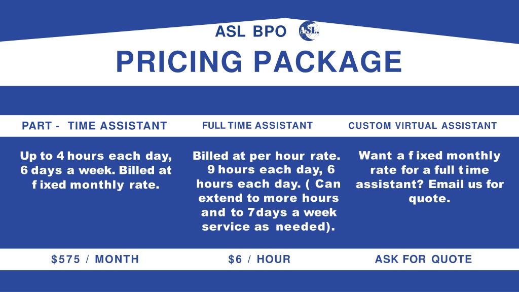 PPT - Virtual Assistant Service ASL BPO PowerPoint Presentation, free ...