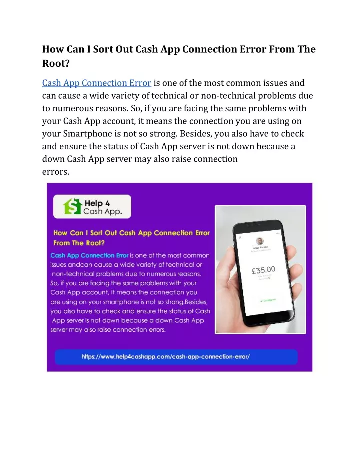 PPT - How Can I Sort Out Cash App Connection Error From The Root ...